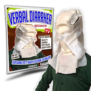 Gears Out Verbal Diarrhea Protection System - Diaper Gag Gift for Teens and Adults, Potty Mouth Filtering Technology, OSFM