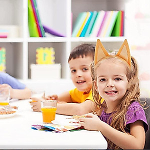 Jing xin 2 PCS Dog Ears Headbands,Halloween Animal Headwear Cosplay Costume Accessories Birthday Party for Children Adult