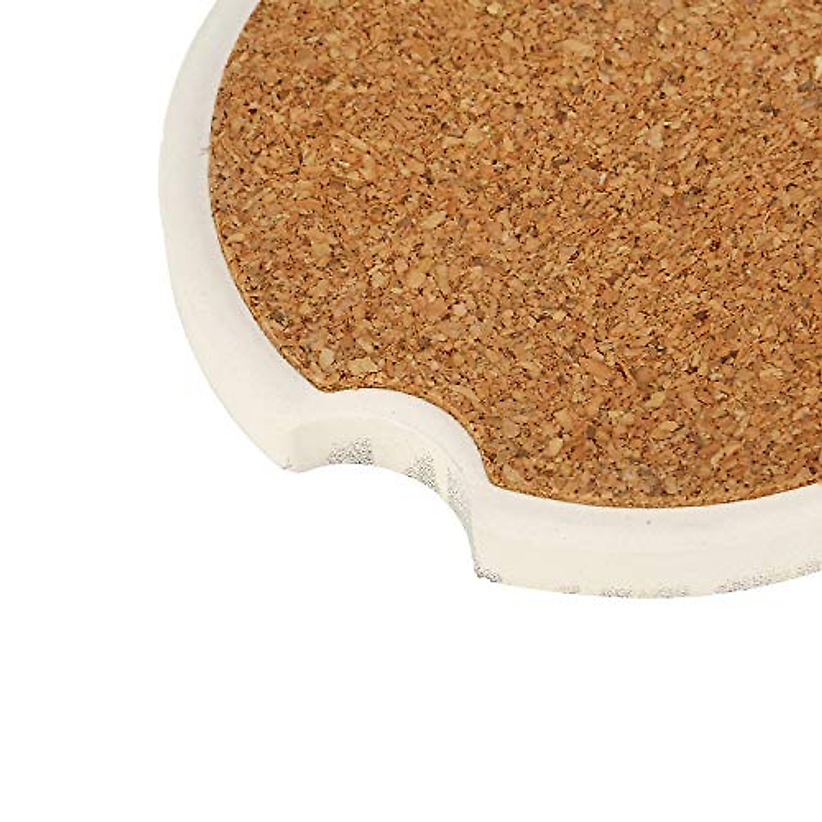 Crystal Lemon 2Pack Leopard Car Coasters Absorbent Ceramic Cup Holder, Ceramic Coasters, Keep Vehicle Free from Cold Drink Sweat