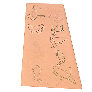 Constructive Playthings Bunny Cork Yoga Mat, Yoga Mat for Home and Classroom, Eco-Friendly Yoga Mat for Kids, Ages 3 Years & Older