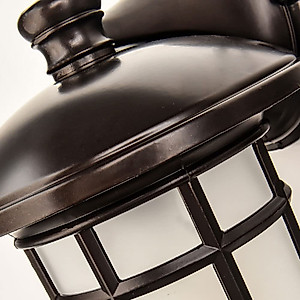 SDUYTEG Contemporary Outdoor Wall Lantern Glass Sconce for Exterior House Porch Patio Outside Deck Garage Yard Front Door Garden Home