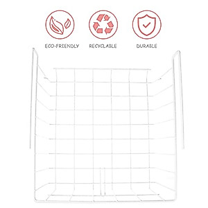 DOITOOL Under Cabinet Shelf Basket Organizer Rack Under Cabinet Drawer Organizer under Cabinet Storage Organizer Self Adhesive under Desk Drawer Desk Accessories Organizer