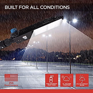 42,000 Lumen - 300 watt NextGen III LED Shoebox Lights - Dimmable - NO Photocell - Bronze - Slip FIT Mount - 10KV Surge