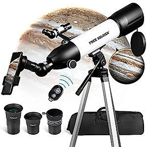 Telescopes for Adults High Powered - 500x80mm AZ Astronomical Professional Refractor Telescope for Beginners Astronomy with Advanced Eyepieces, Cool Astronomy for Christmas, White