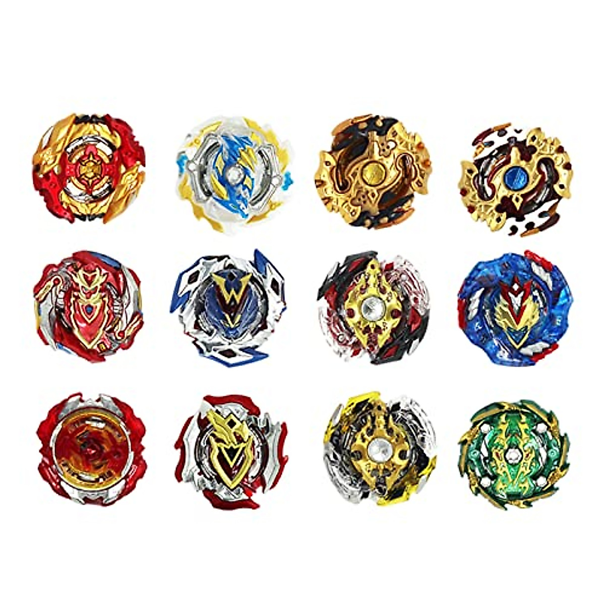 Gytobytle 12 Bey Spinning Top Launcher Battling Set, Blade Burst Surge Metal Fusion with Box for Boys Kids