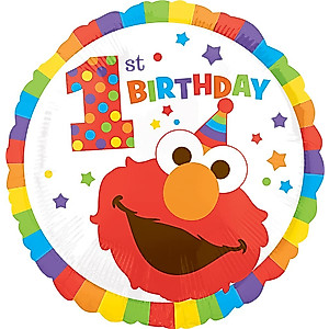 Anagram Elmo and Cookie Monster 1st Birthday Party Supplies Balloon Bouquet Decorations