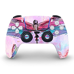Head Case Designs Officially Licensed Jena DellaGrottaglia Dragonflies Animals Vinyl Faceplate Gaming Skin Decal Compatible With Sony PlayStation 5 PS5 Disc Edition Console & DualSense Controller
