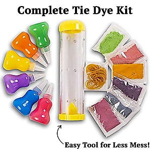 RALME Tie Dye Kit for Kids – Complete Easy Craft DIY Tie-Dye Set, Make Your Own Designs