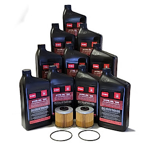 Toro Genuine OEM Hydraulic Oil Change Kit (Compatible with Hydro-Gear 72881 Kit) with 2-71943 144-6603 Hydro Oil Filters Z-Master Bad Boy Ferris Gravely Scag