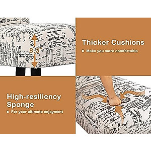 Small Bedroom Chair, Accent Chairs Set of 2, Side Chairs for Living Room, Armless Accent Chair for Bedroom, Modern Slipper Chair with Solid Rubber Wood Legs, White Accent Office Chair for Adults Kids