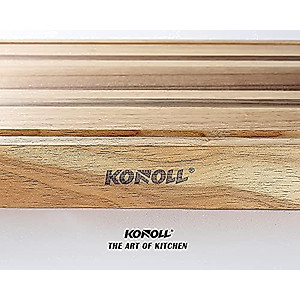 KONOLL Large Acacia Oak Wood Cutting Board for Kitchen Multipurpose Chopping Board with Juice Groove & Built-in well for Meat, Cracker, Vegetables and Cheese, 15 x 12 x 1.5 Inch