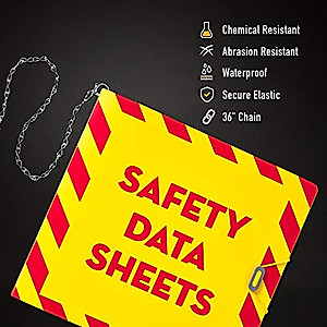 Avery UltraDuty SDS Binder with Chain, Durable Poly Binder, 3" Slant Rings, Holds 735 Sheets (77713)