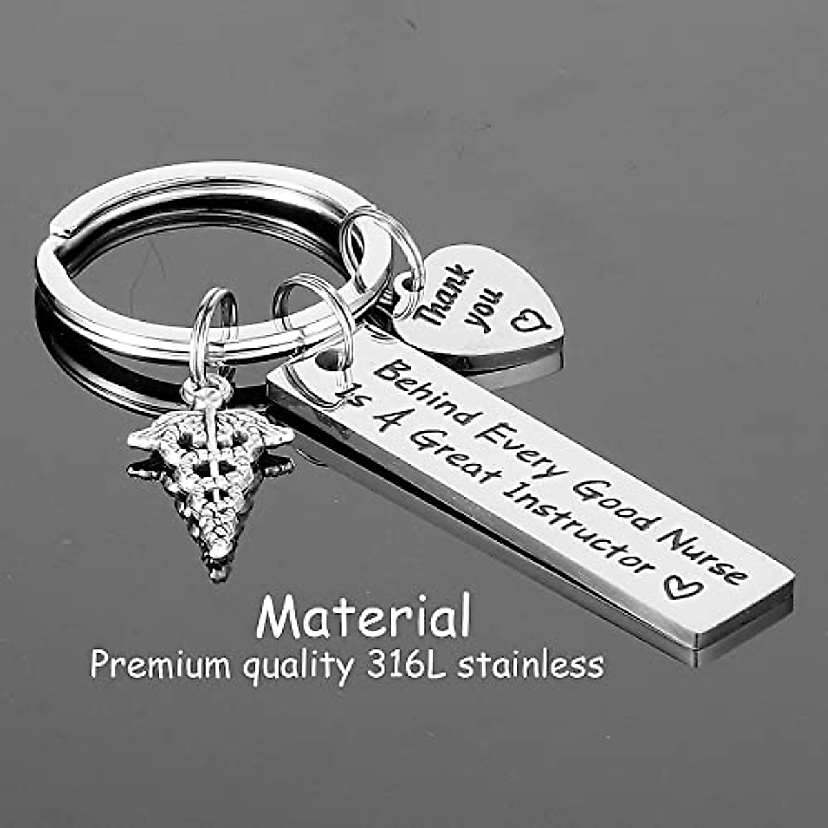 Kivosliviz Nurse Preceptor Keychain Gifts for Women Men Male Nurse Teacher Gifts Nursing Clinical Instructor Appreciation Best Nurse Professor Jewelry Clinical Instructor Keychain