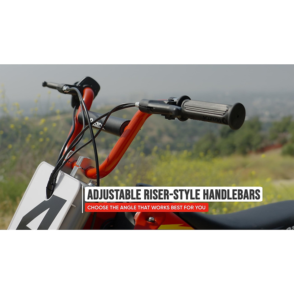 Razor MX500 Red Dirt Rocket High-Torque Electric Motorcycle Dirt Bike for Adult