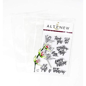 Altenew Medium Plastic Storage Pouches, Luscious, Thick, Zipper Included, Crafter's Organizing Supplies, 25 Count
