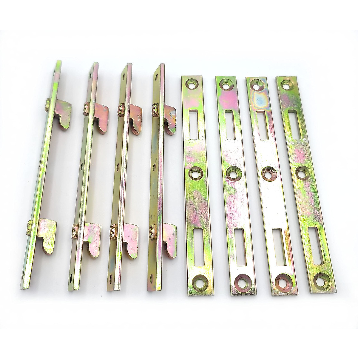 METAL MAGERY Bed Rail Fasteners 6" Set of 4 Bed Rail Brackets Heavy Duty Bed Frame Rail Hardware