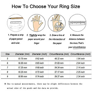 JINAO 1.0 Carat Classical Moissanite Iced Out Prong Ring Platinum Plated Sterling Silver Round Cut Solitaire Ring Engagement Promise Wedding Eternity Band for Women(Platinum,7)