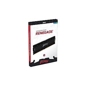 Kingston FURY Renegade 64GB (2x32GB) 3200MT/s DDR4 CL16 Desktop Memory Kit of 2 | Intel XMP | AMD Ryzen | Low Latency | KF432C16RBK2/64