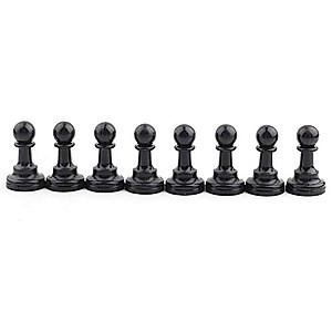 Chess Set,Plastic Chessmen Set International Chess Game Complete Chessmen Set(Large-75mm)