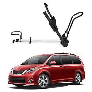 OCPTY Bike carrier Rooftop Upright Bike Rack Mounts for SUV Truck Van Car Rooftop Set of 1 Bike Roof Rack