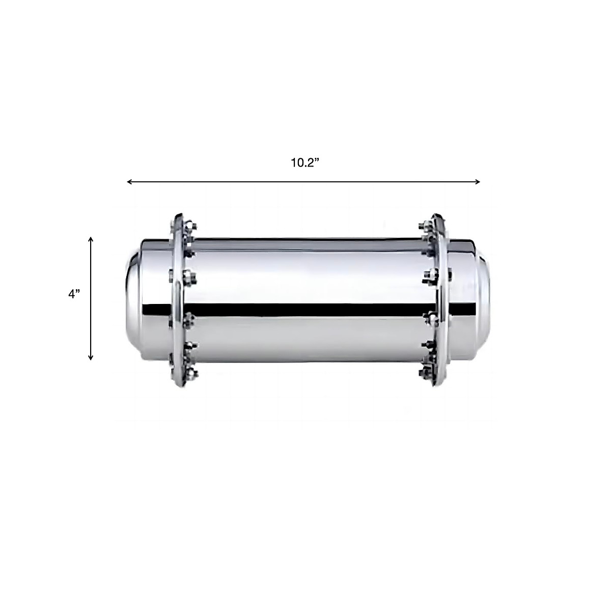 Lumirio Time Capsule, 10.2in Waterproof Time Capsule Container, 304 Stainless Steel Underground Capsule Storage Container with Spanner Gloves, for Birthday Wedding Graduation Gift (Silver)