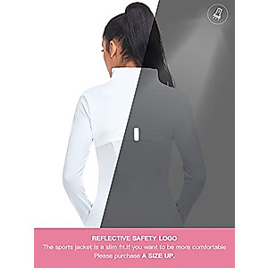 VUTRU Women's Workout Yoga Jacket Full Zip Running Track Jacket