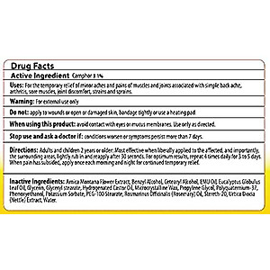 MaxRelief Arnica Montana Pain Cream - Advanced Formula for Deep Relief - Soothe Knee, Joint & Muscle Pain - Reduce Swelling, Joint Inflammation Fibromyalgia & Plantar Fasciitis Relief - Emu Oil 2oz