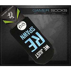 Gamer Socks, DND Gift Ideas, Best Gifts for Teenagers Boys, Presents, im Gaming Socks for Men (Blue Respawn)