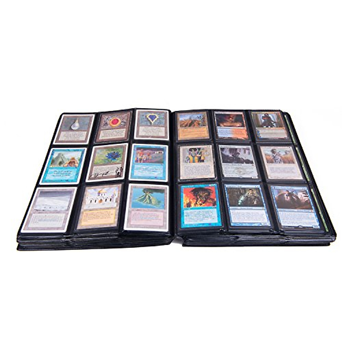 Monster 9 Pocket Trading Card XL Binder - Matte Black Album, Anti-Theft & Anti-Drop TCG Protection w Side Loading Padded Pockets, Double Sided, Holds 720 Cards, For Sport, Gaming, Kpop, Christmas Gift
