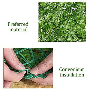 CYCTECH Artificial Ivy Privacy Fence Screen, 40 x 20 inch Faux Ivy Leaves Hedge Fence and Vine Decoration for Home Outdoor, Garden, Yard Christmas Decoration,Green (G)
