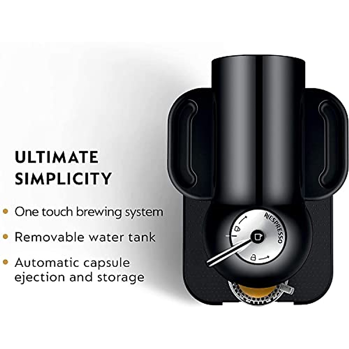 Nespresso Vertuo Coffee and Espresso Machine by Breville, 5 Cups, Black