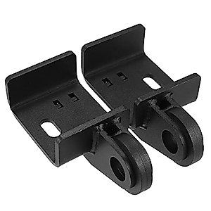 X AUTOHAUX 2 Pcs Front Tow Hook D Ring Mounting Bracket Tow Hook Bracket Kit for Toyota Tacoma 2009-2021 Front Bumper D-Ring Shackle Bracket Steel Anti Rust Coating Black