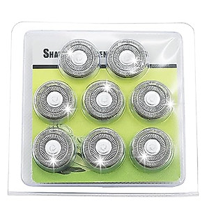 8 PCS Shaver Head Replacement Blade compatible with Skull Shaver Pitbull Electric Razors Replacement Blades for Mens Shaver