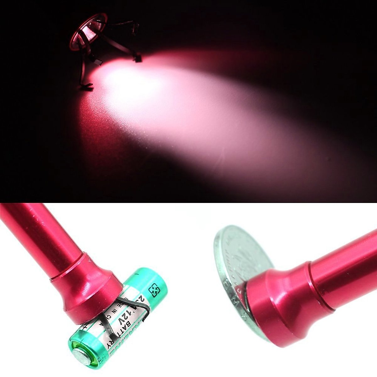 24.4 in Claw Grabber Tool,Bendable Hose Reacher Pickup with LED Light,4 Claw Picking Tool for Garbage Litter Pick Home Sink Drain and Metal small items.