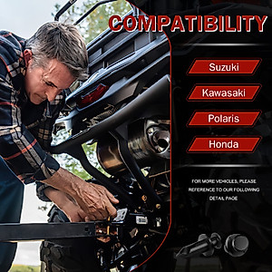 moveland ATV UTV Nylon Body Rivets Fasteners Clips for Honda Rancher Foreman Rubicon Rincon TRX680 TRX650, UTV Fender Push Clips for Polaris Ranger RZR Can Am Kawasaki Teryx - 60 PCS