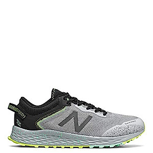 New Balance Women's Fresh Foam Arishi Trail V1 Running Shoe, Light Aluminum/Black/Neo Mint, 6.5 Wide