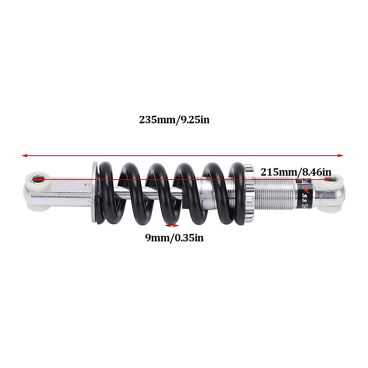 gone Kart Shocks, 215mm Rear damper adjust Damper 2000lbs Universal gone Kart Parts for Mini sewage Bikes ATVs Mountain Bikes