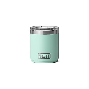 YETI Rambler 10 oz Stackable Lowball 2.0, Vacuum Insulated, Stainless Steel with MagSlider Lid, Seafoam