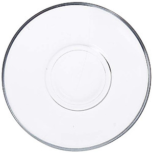 Pasabahce Turkish Glass Saucers Tea Plates, 6 Count