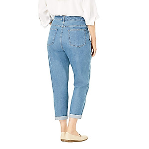 Woman Within Women's Plus Size Girlfriend Stretch Denim Jean - 14 W, Distressed