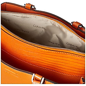 Calvin Klein Rita 2 in 1 Organizaional Satchel, Flame Orange