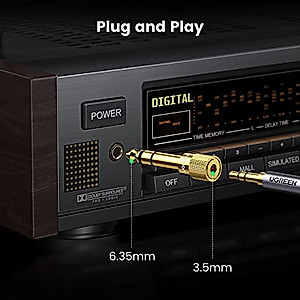 UGREEN 6.35mm 1/4 Male to 3.5mm 1/8 Female Stereo Headphone Adapter Audio Jack Plug Gold Plated for Speaker Headphone Guitar Digital Piano Amp, 2 Pack