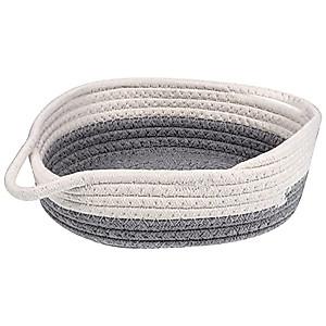 Cabilock 2pcs Hampers Makeup Hand Organizer Baskets Rope Home Straw with Bottle Bins Kids Hamper Sundries Handles Jewelry Tray Cotton Toys Towels Xxcm Nursery Tools Collapsible Clothes Toy