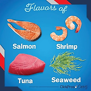 ClickPros Friskies Dry Cat Food Seafood Sensations Bundle | Includes 2 Bags of Friskies Dry Cat Food Salmon, Tuna, and Shrimp Flavors (3.15 LB) Pet Guide and 2 Toothbrushes!