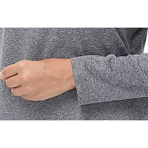 KEFITEVD Women's Golf Shirts UV Protection Tennis Collared Tops Outdoor Training Shirt Women Performance Long Sleeve Sports Shirts Dark Blue