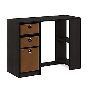 FURINNO Computer Study Writing Desk, Espresso, Model:15110EXBR