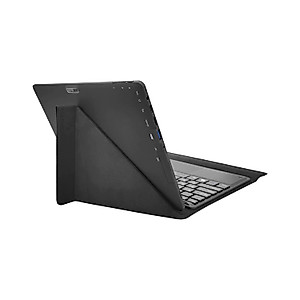 Hyundai HYtab Pro 10.1 Inch 2 in 1 Tablet Windows - FHD 1920 x 1200, Windows 10 Pro, 4GB RAM, 64GB Storage, Tablet with Keyboard Folio Case and Bluetooth Mouse, Black