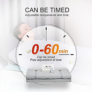 InLoveArts Far Infrared Sauna Blanket for Exercise Recovery - Portable Infrared Sauna for Home Detox, at Home Sauna Full Body Higher Dose Infrared Sauna Blanket, Relax Your Body and Mind