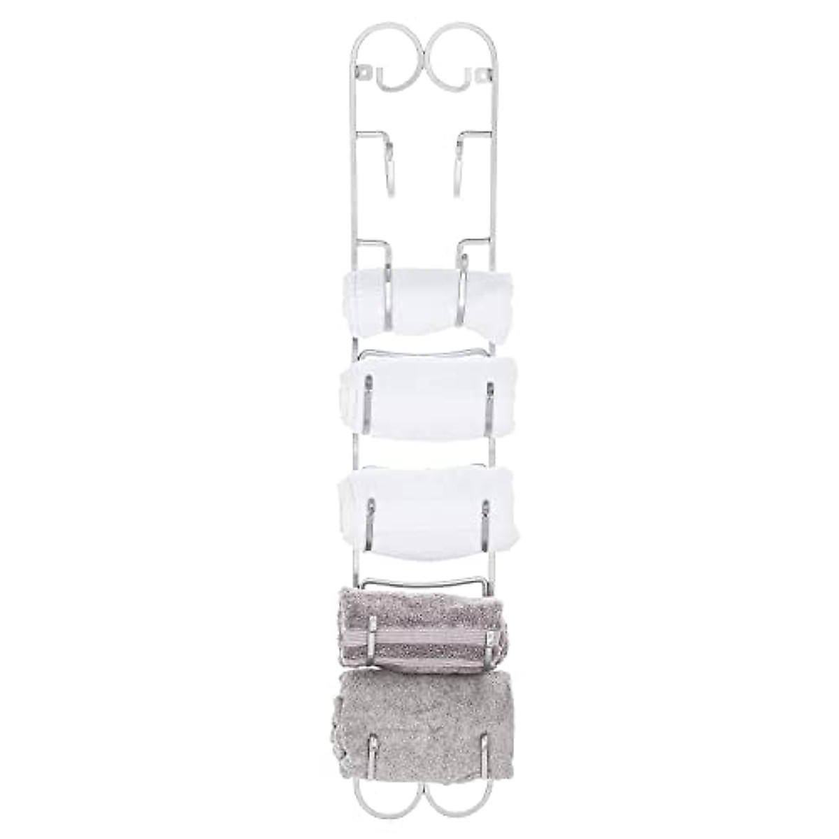 W Home Bathroom Kitchen Wall Mount Hanging Multi Purpose Wine Rack/Hand & Bath Towels