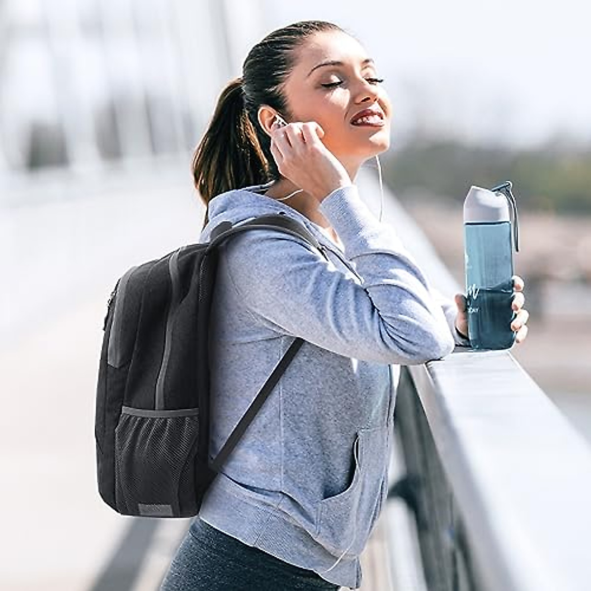 G4Free 16L Small Hiking Backpack, Compact Travel Backpack Lightweight Daypack Waterproof for Men Women Outdoor(Dark Gray)